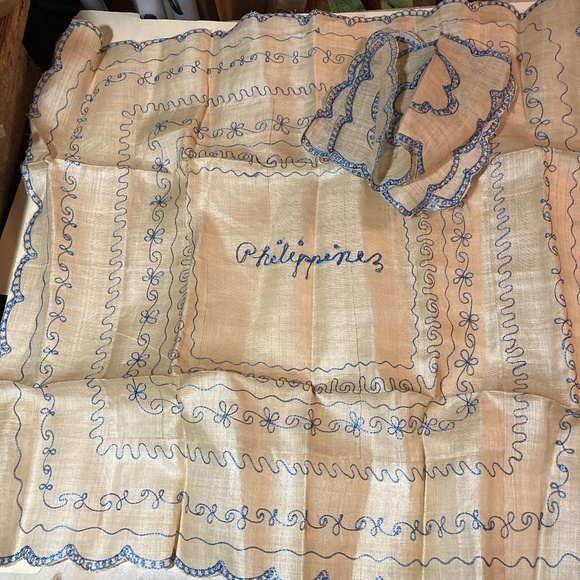 Kitchen | Vintage Souvenir Embroidered Mat And Four Matching Napkins ...